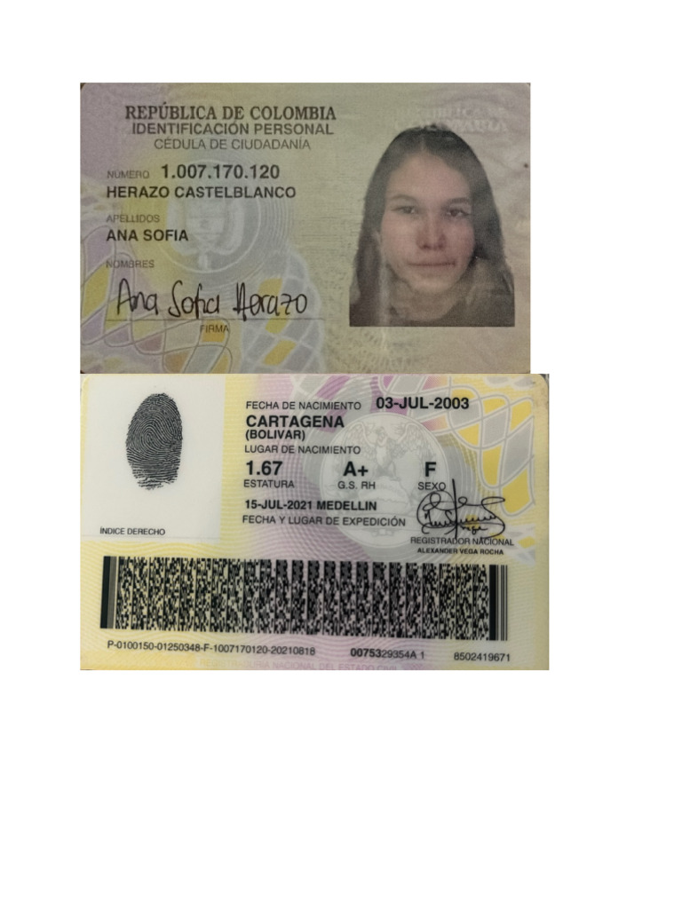 Cedula Ana Herazo | PDF