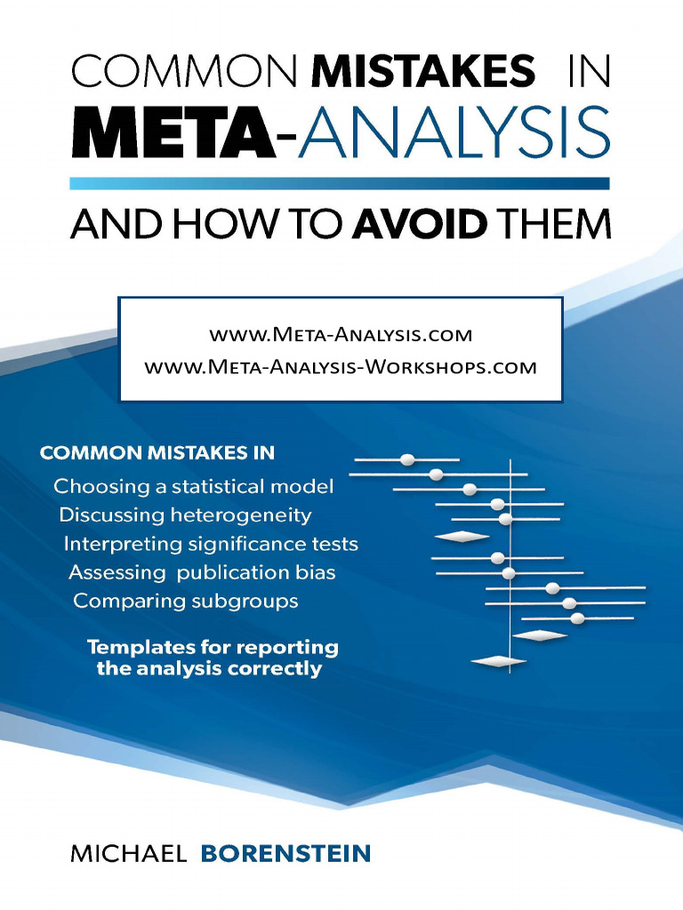 Common Mistakes | PDF | Meta Analysis | Sepsis