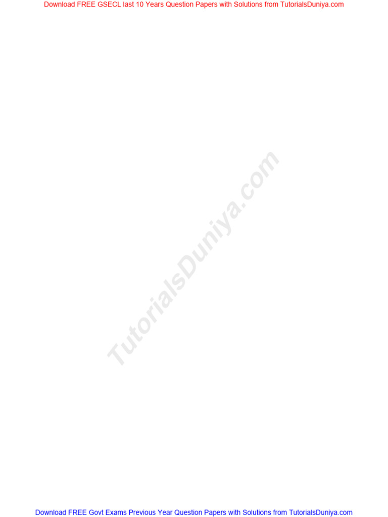 GSECL Computer Knowledge Question Paper With Solution | PDF | Byte | Operating System