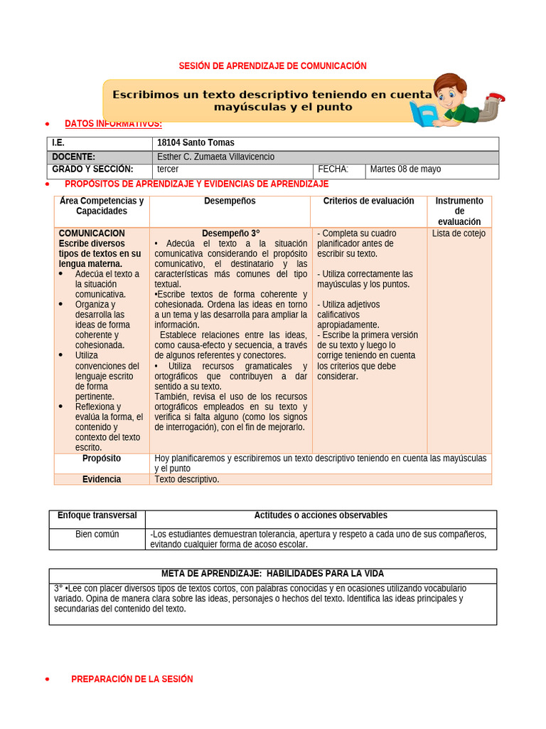 09 de Mayo Comunic | PDF | Aprendizaje | Comunicación