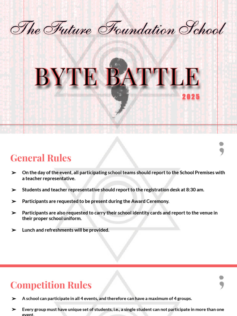 ByteBattle EventDetails 2025 | PDF | Computer Science | Software Engineering