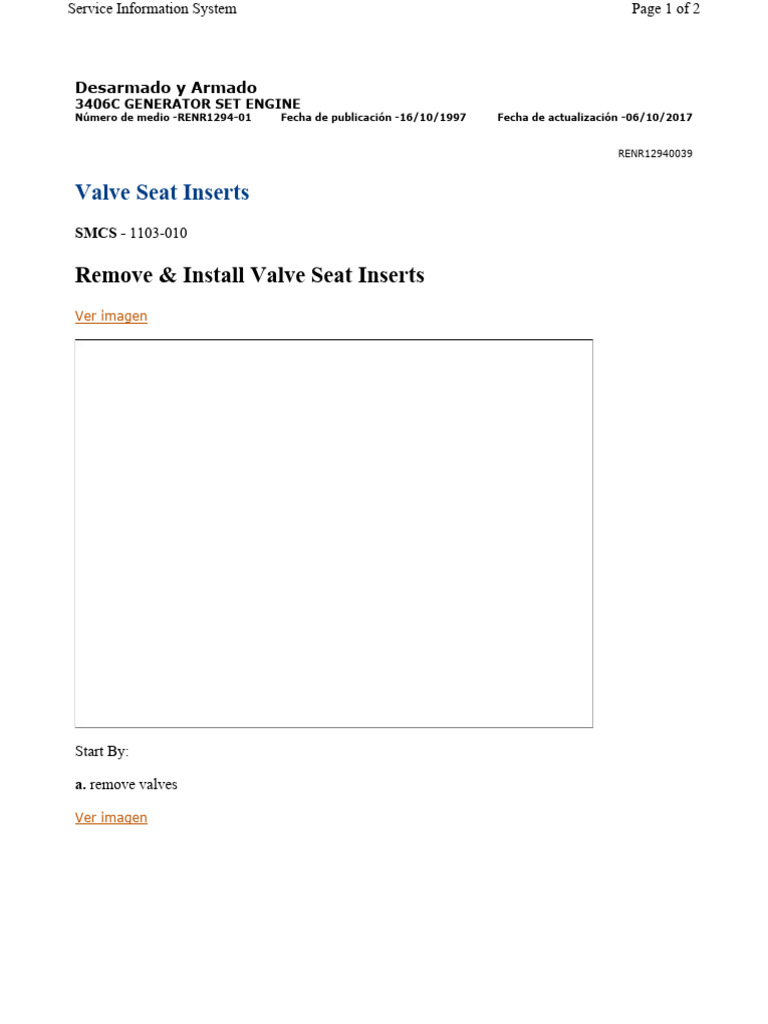 3406 Insertos Remover e Instalar | PDF