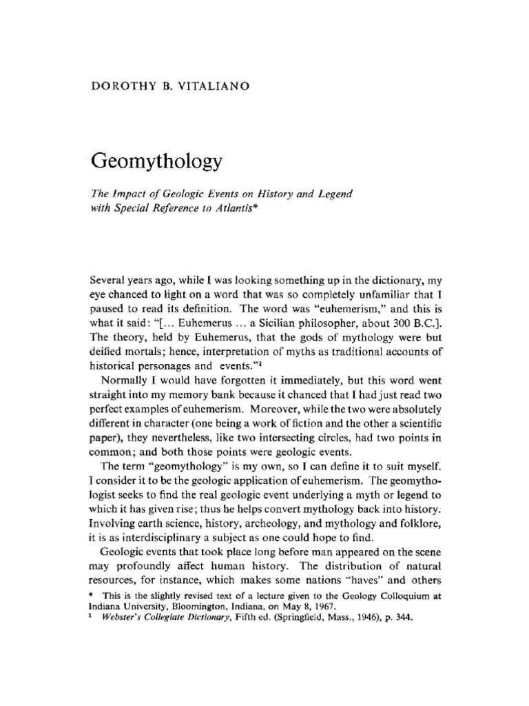 Geo Mythology | PDF | Minotaur | Atlantis