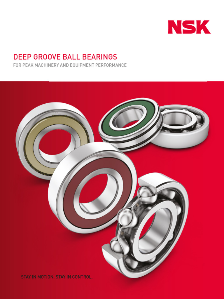 Deep Groove Ball Bearings | PDF | Bearing (Mechanical) | Lubricant