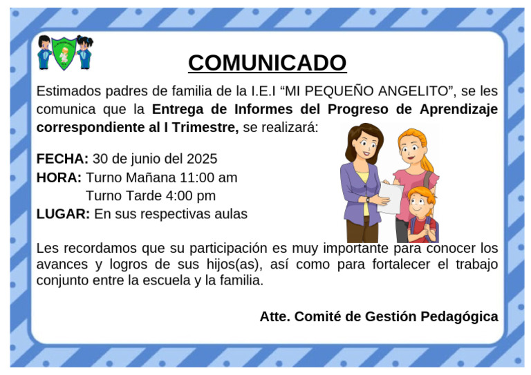 Comunicado Interno - Entrega de Libretas | PDF