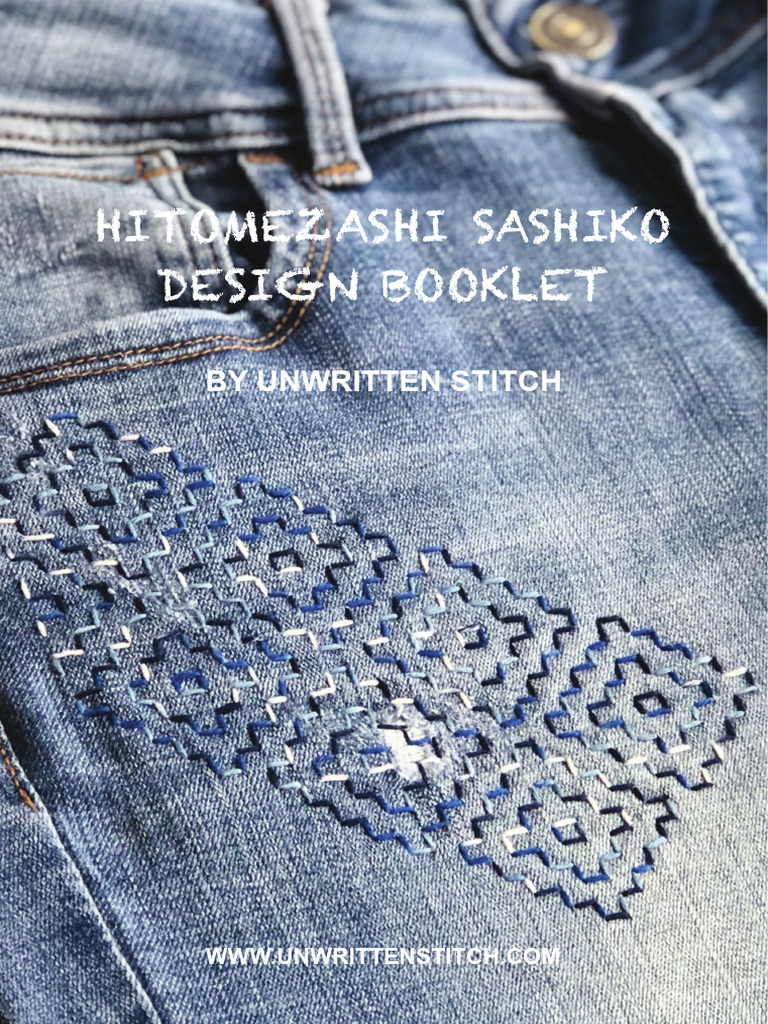 Unwritten Stitch - Hitomezashi Sashiko Design Booklet | PDF | Yarn ...