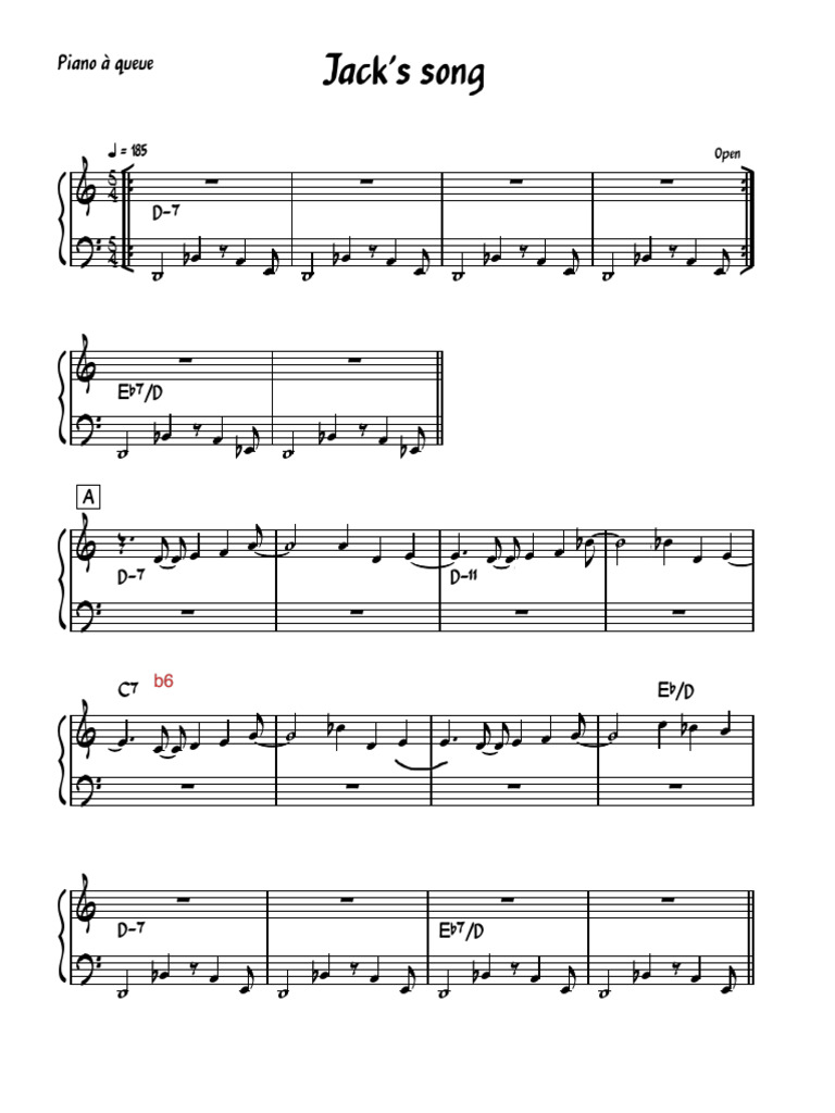 Jacks Song Modif | PDF