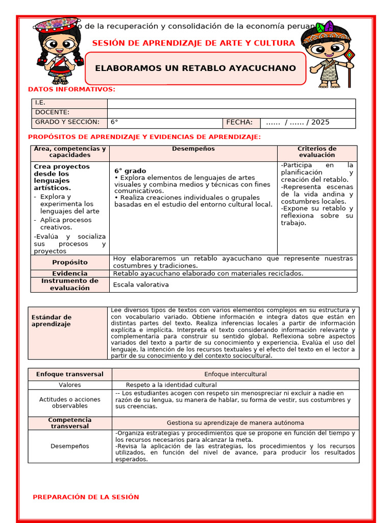 Ses-Viern-Arte-Elaboramos Un Retablo Ayacuchano-Jezabel Camargo Nico Contacto-914775350 | PDF ...