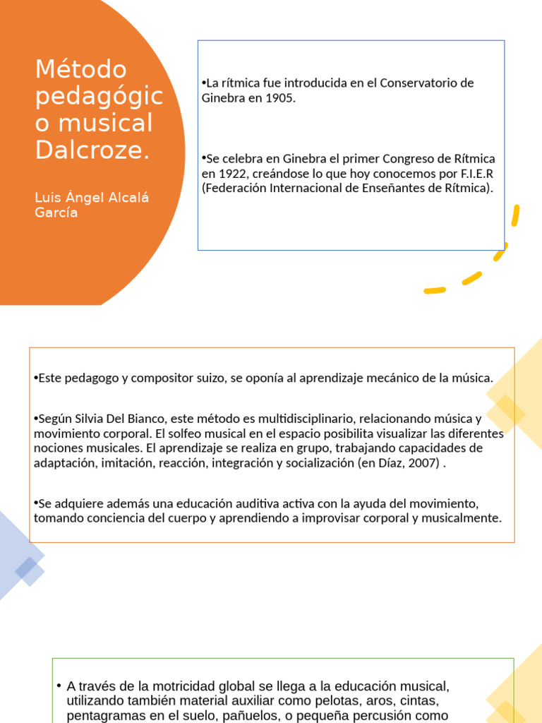 Método Pedagógico Dalcroze | PDF