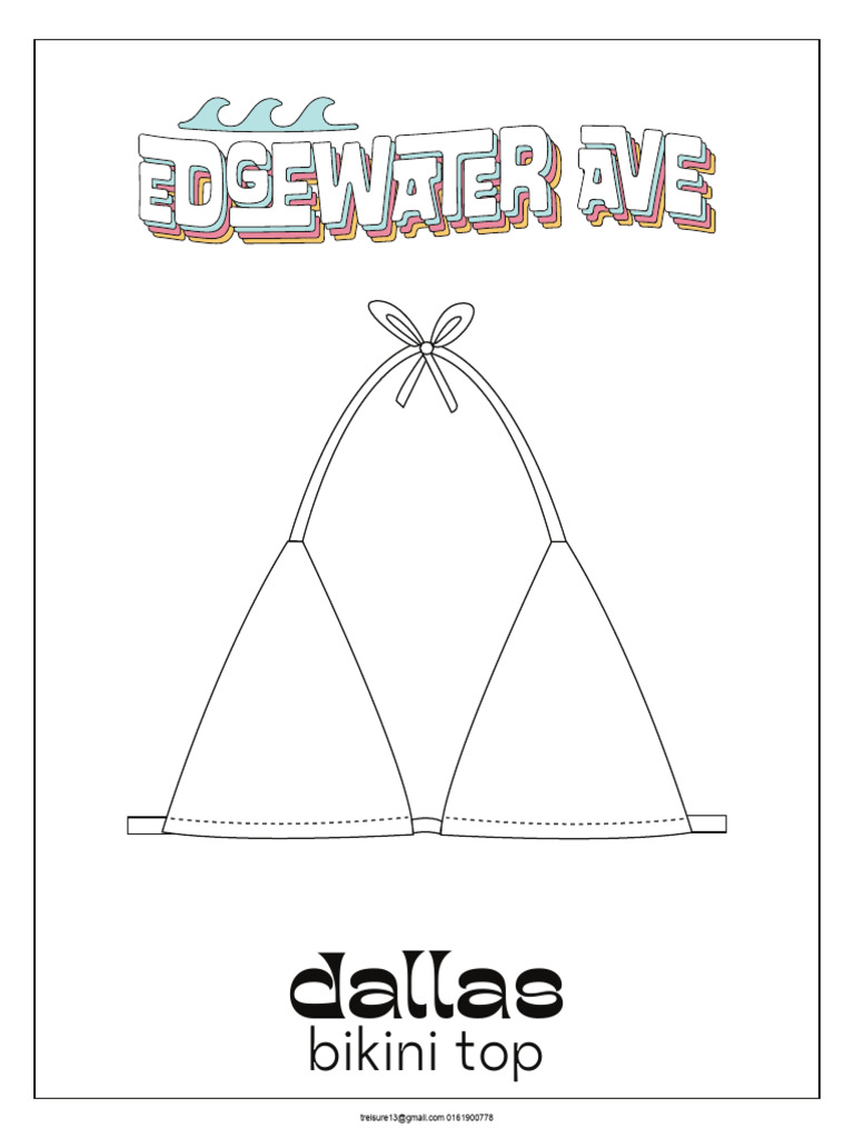 Dallas Top PDF Edgewater Avenue | PDF | Seam (Sewing) | Sewing