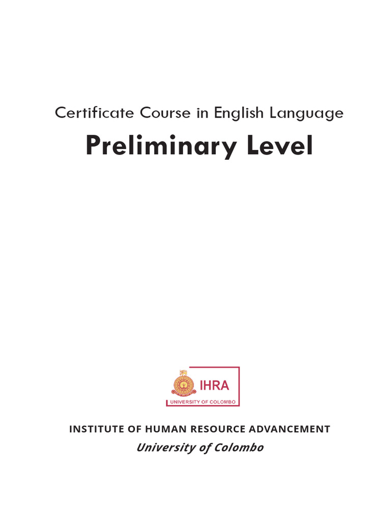 English Language Course: Preliminary Skills | PDF | Sphere | Circle