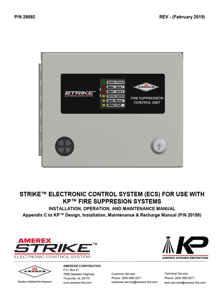 STRIKE™ ECS Installation & Maintenance Guide | PDF | Electrical ...