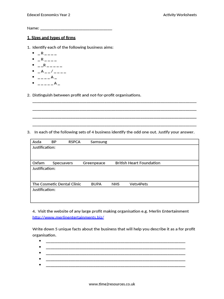 1 Sizes and Types of Firms | PDF