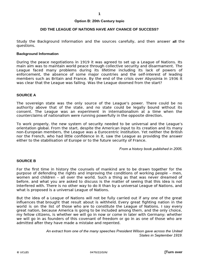 League of Nations: Success or Failure? | PDF | Justice | Crime & Violence