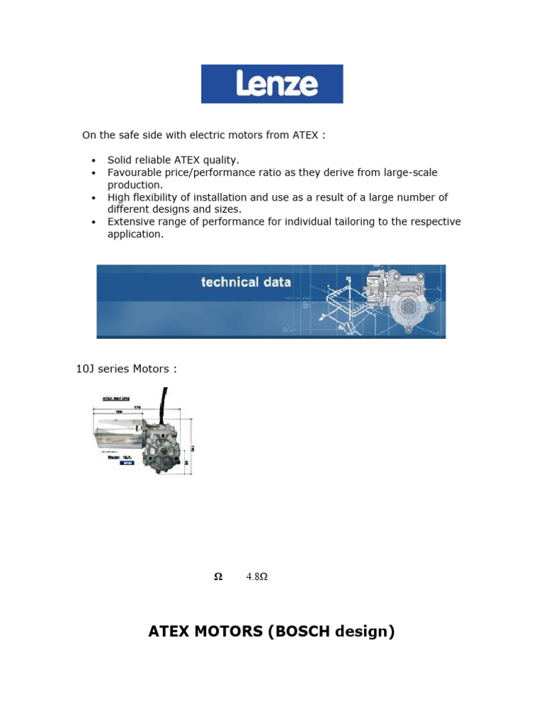 Ficha Tecnica Motor Atex | PDF