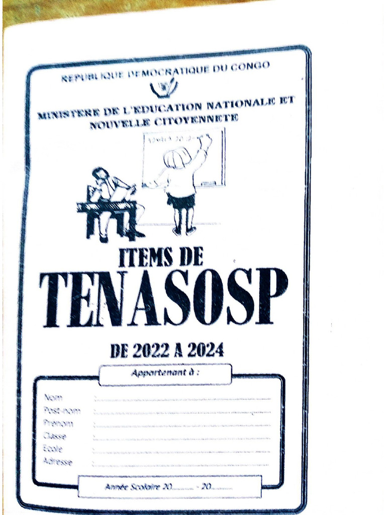 Items Tenasosp de 2022-2024 | PDF