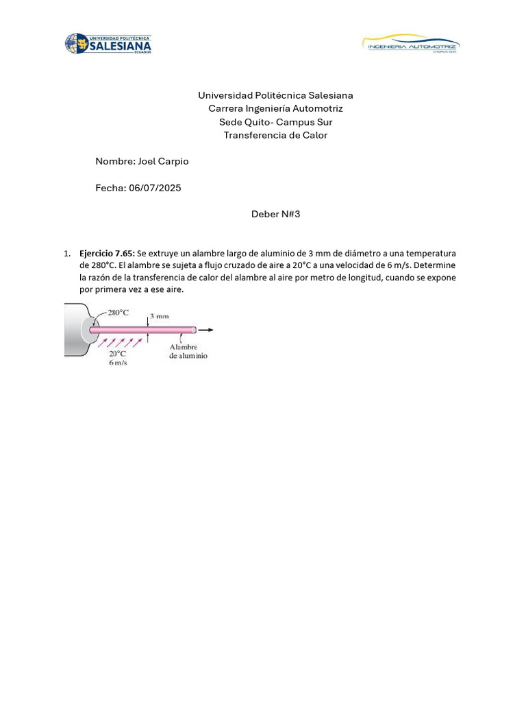 Utilizar El Programa EES para Determinar Si La Convección de | PDF ...