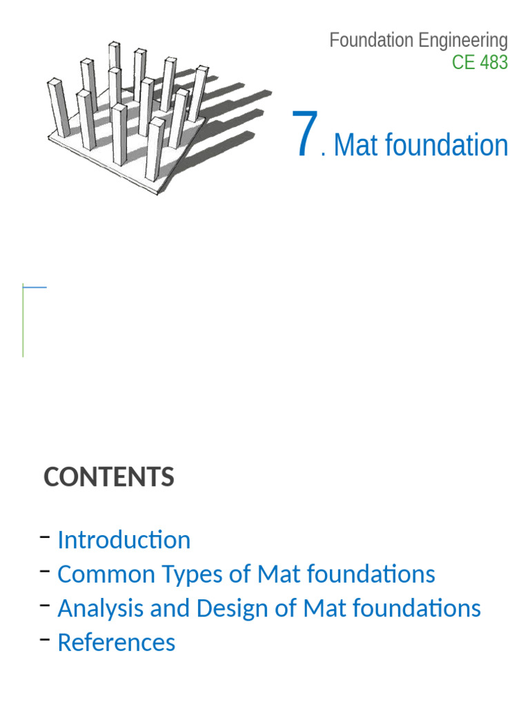 Mat Foundations: Design and Analysis Guide | PDF | Foundation ...