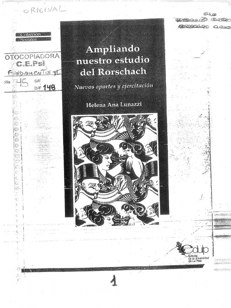 LUNAZZI. Ampliando Nuestro Estudio Del Rorschach | PDF
