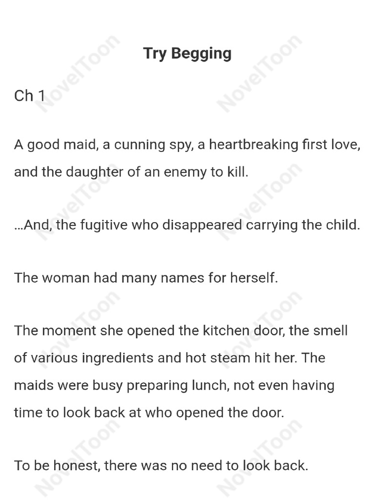 Try Begging - K Novel Complete | PDF