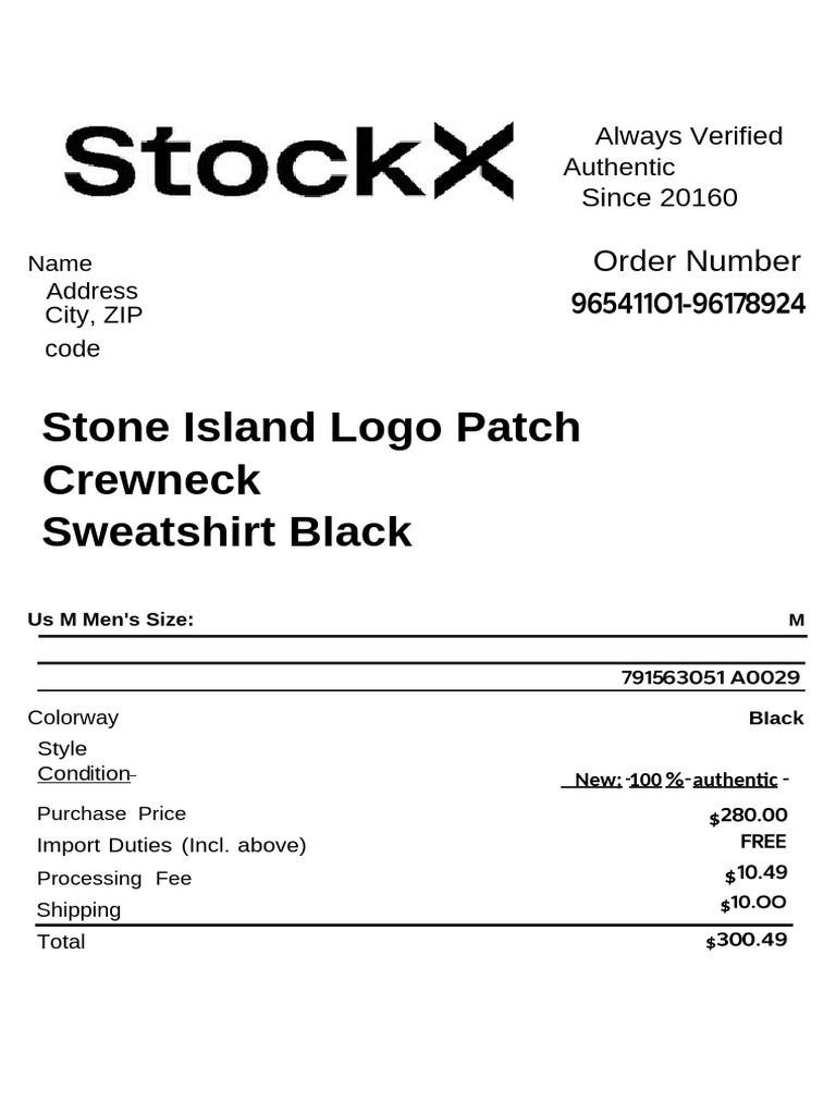 Facture Stock X 3 | PDF