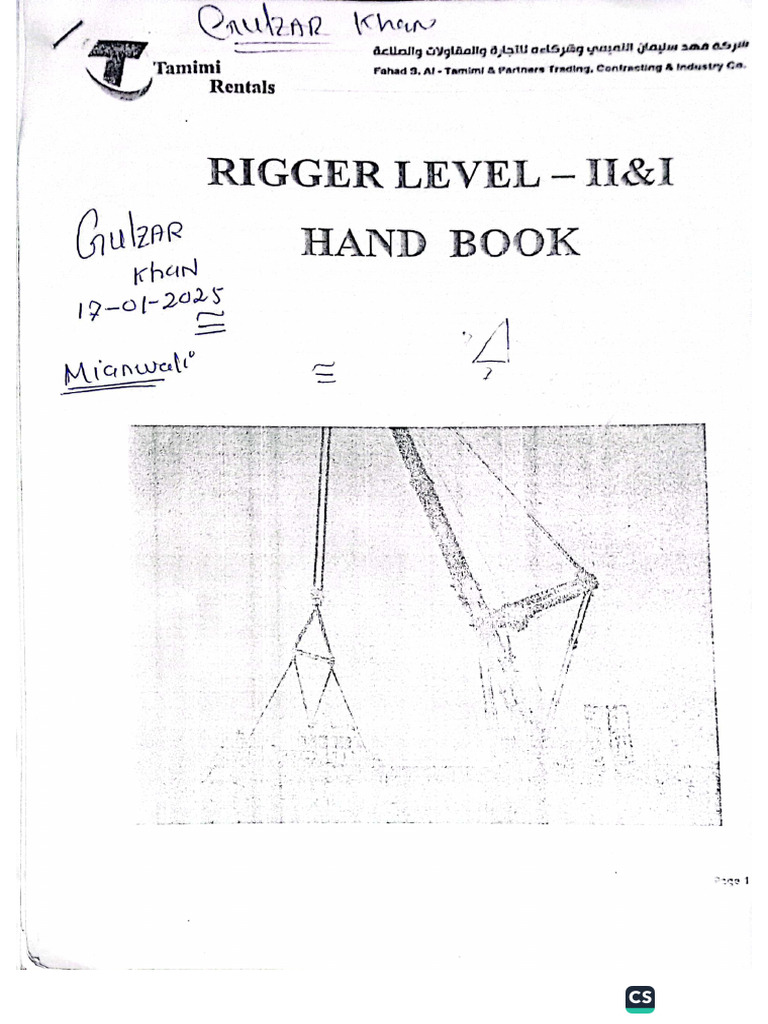 PDF For Rigger Level 1 & 2 | PDF