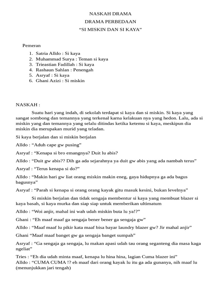 Naskah Drama | PDF