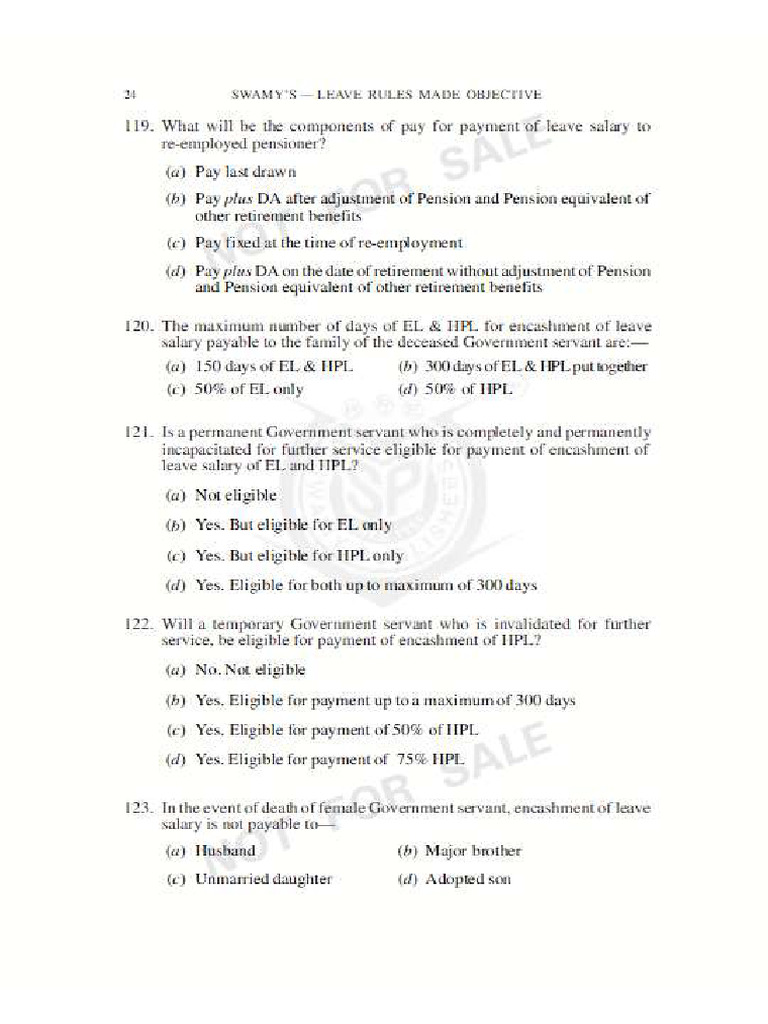 Leave Rules | PDF