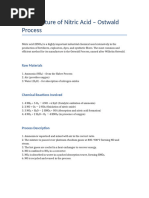 Ostwald Process for Nitric Acid | PDF | Nitric Acid | Ammonia