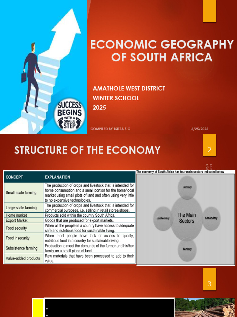 Economic Geography of South Africa 2025 | PDF | Food Security | Agriculture