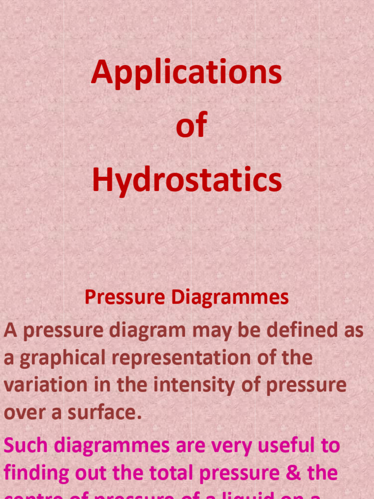 5.applications of Hydrostatics | PDF | Pressure | Dam