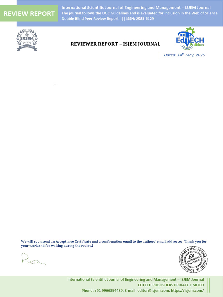 Review Report - IsJEM Journal | PDF | Traffic