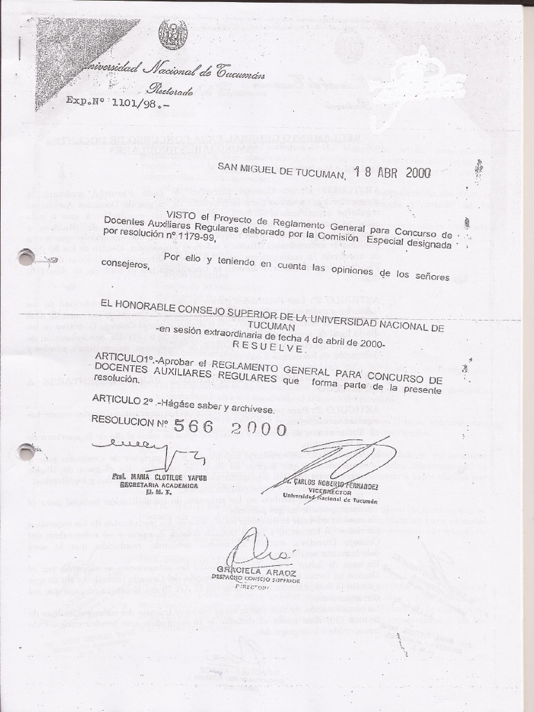 Reglamento Concurso Docentes Auxiliares Regulares y Modificator | PDF