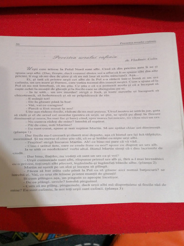 Povestea Ursului Cafeniu | PDF