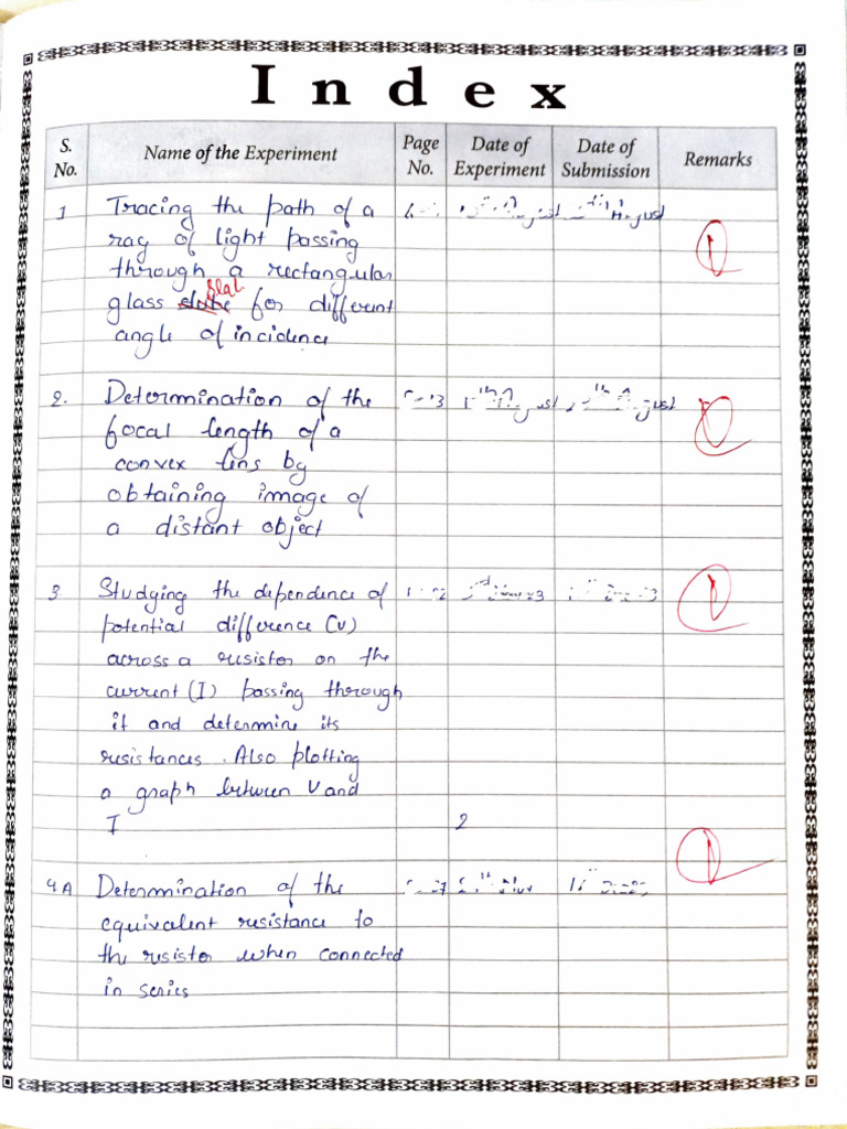 Class X Phy Practical Part 1 | PDF