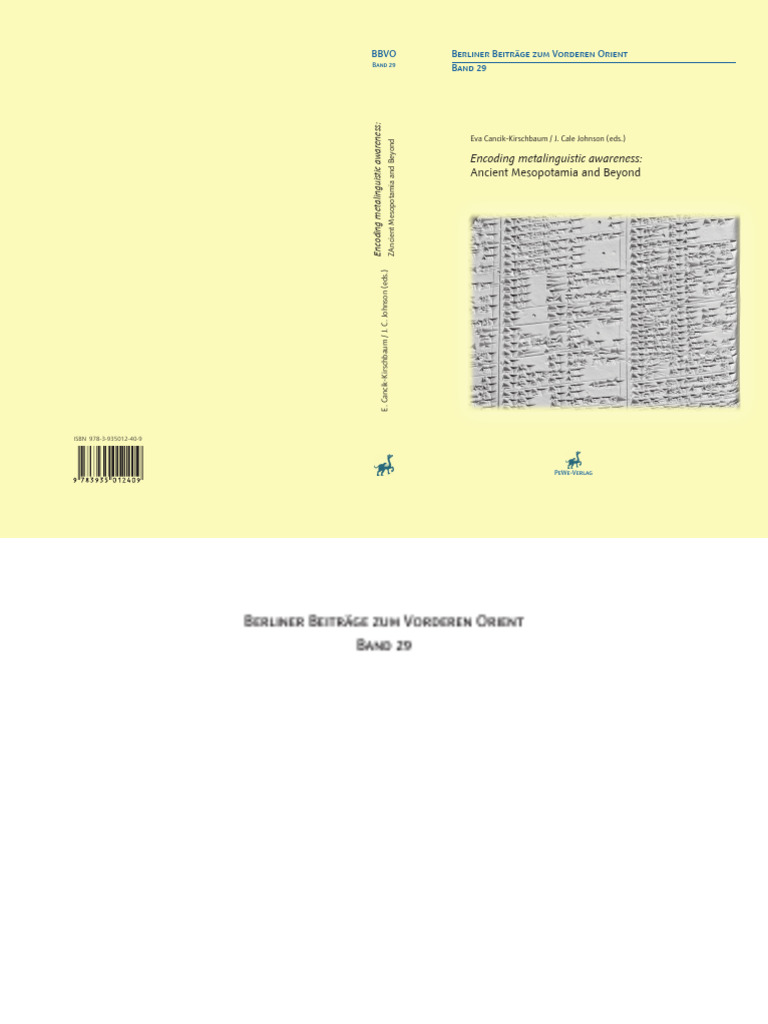 Writing Speech and Performing Language T | PDF | Writing | Cuneiform
