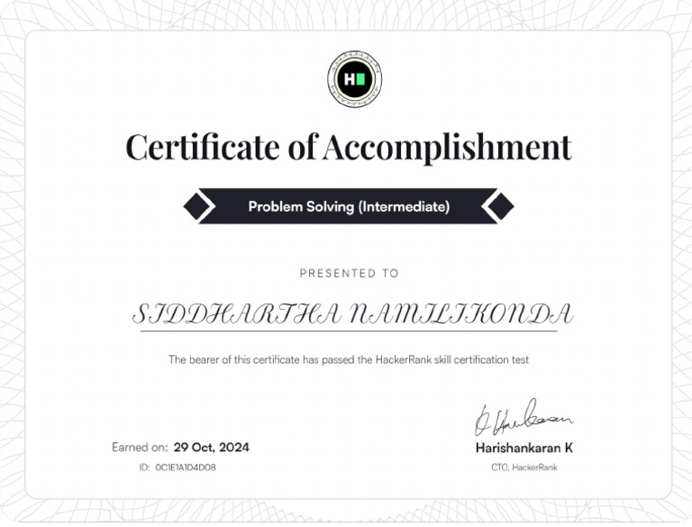 Problem Solving Intermediate Certificate | PDF