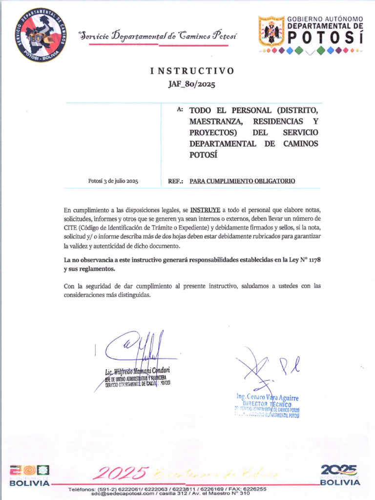 Instructivo Jaf 80.2025 | PDF