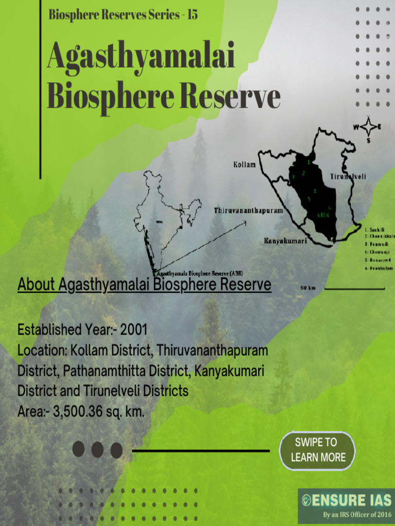 Agasthyamalai Biosphere Reserve | PDF