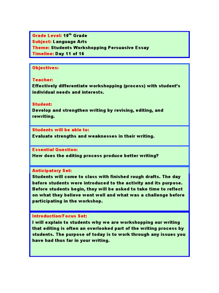 Unit Lesson Differentiation | PDF | Essays | Education Theory