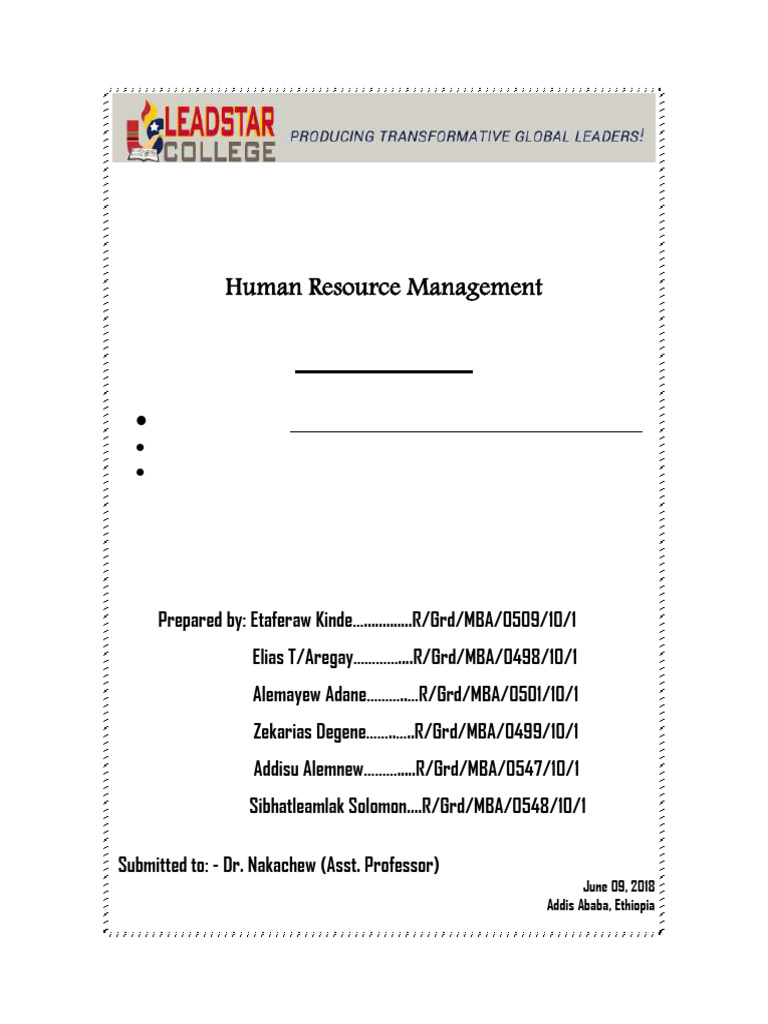 Cover For Talant Management | PDF