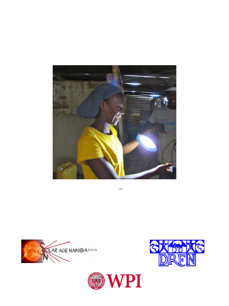 Solar Light Plan for Windhoek Students | PDF | Renewable Energy | Human ...