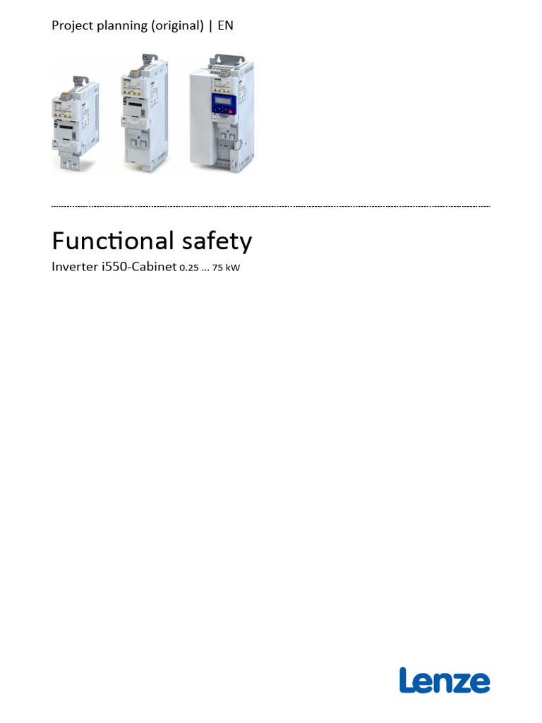 Lenze I550 Safety Manual | PDF | Power Inverter | Safety