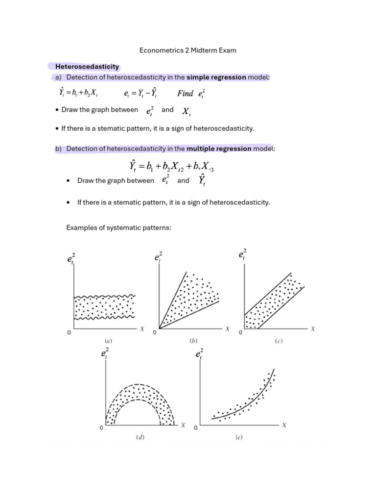 Econometrics 2 Midterm Exam | PDF | Coefficient Of Determination | Regression Analysis