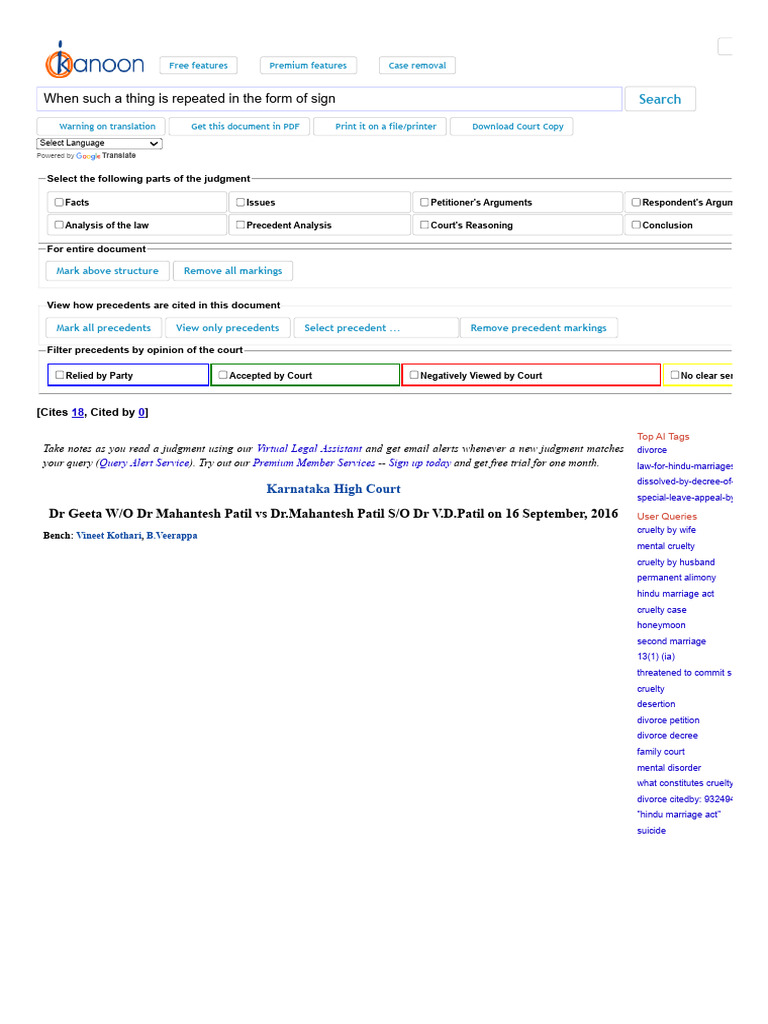 DR Geeta W - O DR Mahantesh Patil Vs DR - Mahantesh Patil S - O DR V.d ...