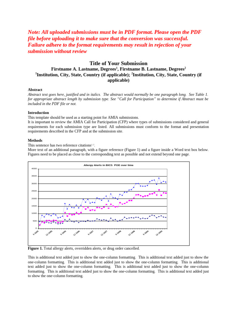 AMIA Submission Guidelines 2022 | PDF | Abstract (Summary)