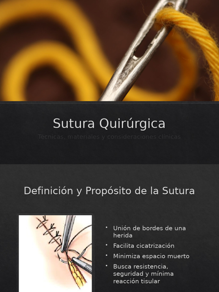 Clase 3.3 Sutura Quirurgica | PDF