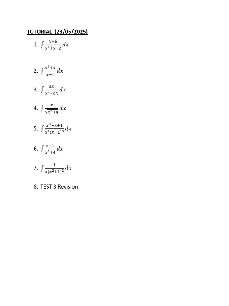 Tutorial 23-05-2025 MMTH011 | PDF