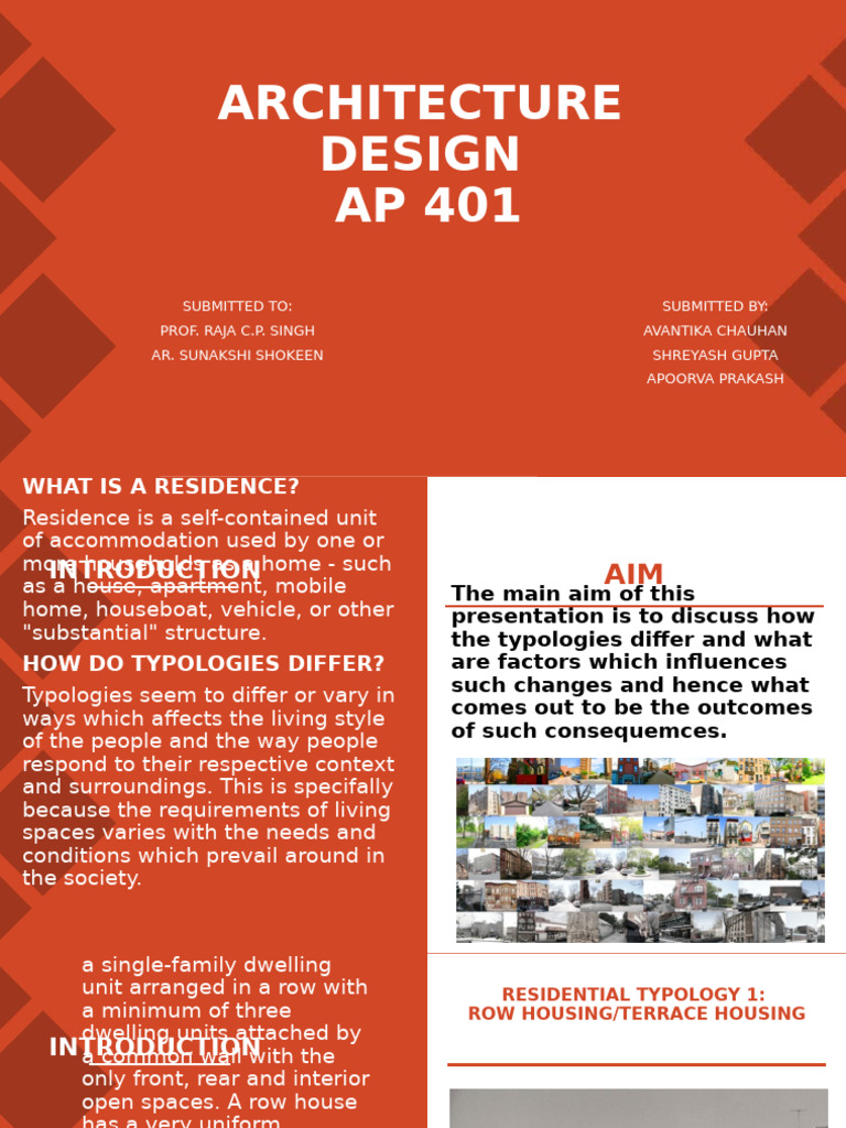 Exploring Residential Typologies | PDF | Slum | Apartment