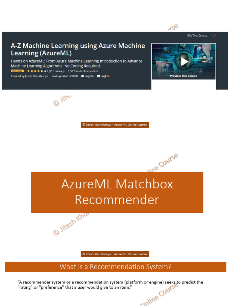 Section+11+ +Recommendation+System | PDF | Applied Mathematics | Learning